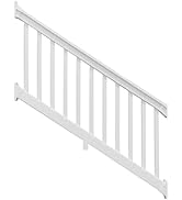 Envision White Stair Vinyl Railing Kit - Durable Stair Railings for ...