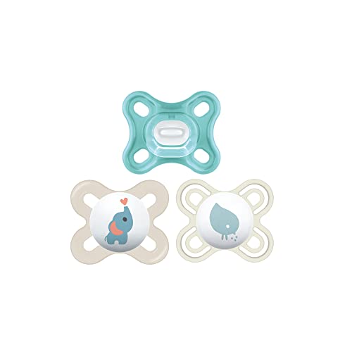 Amazon.com : MAM Pacifier Newborn Variety Pack (1 Comfort, 1 Perfect ...