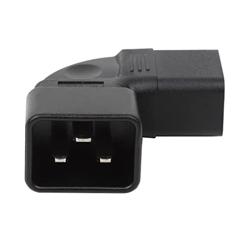 Snapklik.com : IEC 320 C20 Male To C19 Right Angled AC Power Adapter