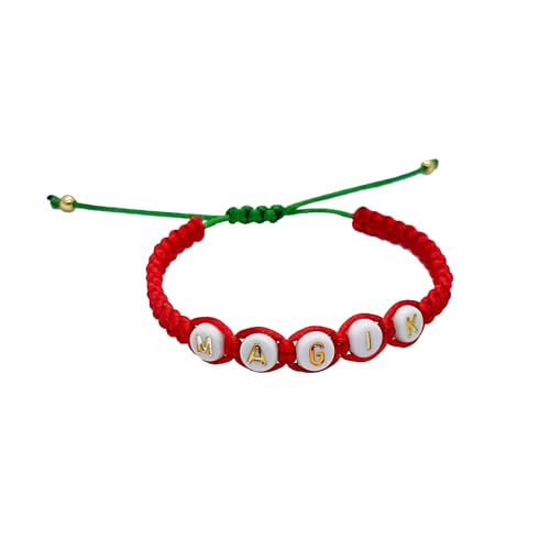 Amazon.com: Magik Custom Name Letter Mama Bracelet Macrame Braided Rope ...