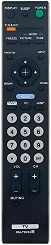 Amazon.com: New RM-YD014 Replaced Remote fits for Sony TV KDL32XBR4 ...