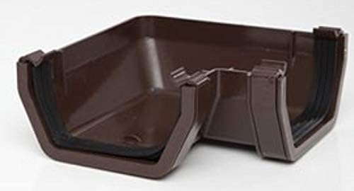 POLYPIPE RS203br Brown for 112 x 65mm Square guttering System 90° Angle ...