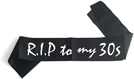 Amazon.com: PartyForever 40th Birthday Sash RIP to My 30s Decorations ...