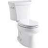 Kohler K-3978-0 Wellworth Elongated 1.6 gpf Toilet, White - Two Piece ...