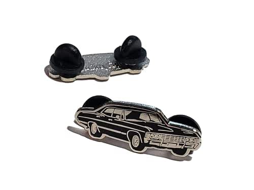 Amazon.com: Enamel Lapel Pin Supernatural Chevy 1967 Impala : Handmade ...