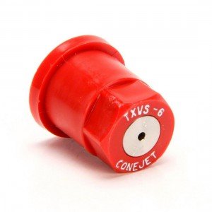 TeeJet TX-VS6 ConeJet Hollow Cone Spray Nozzle - VisiFlo - Red (Pack of ...