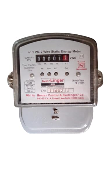 Three Phase Bentex Linger Wire Static Energy Electric Meter : Amazon.in ...