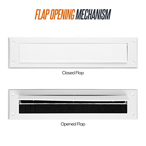 Internal Letterbox Draught Excluder 13.5 Inch (34.2cm) PVC Draught ...