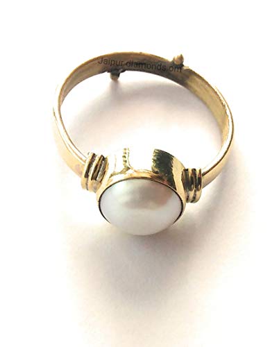 Jaipur Diamonds 6.50 Carat Moti Ring for Men Women Moti Stone Ring ...