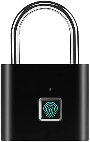 JASIFS Smart Lock Fingerprint Biometric Padlock | Keyless&Password-Free Access | Stores 10 ...