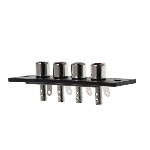 Conector de audio RCA de 4 vías para panel de pared – Yaxa Colombia