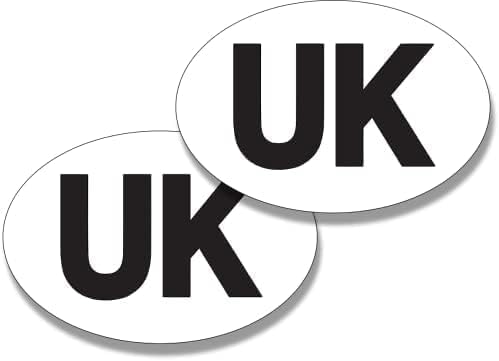 1/2 Pack UK Stickers for Car Europe – Vinyl GB Car Sticker – Regulation ...