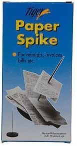 2X Desk top Paper Spike File Receipts Bills invoices etc : Amazon.co.uk ...