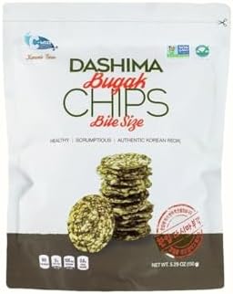 Amazon.com: C-Weed Snack Dashima Bugak Bite Size Seaweed Chips 5.29oz ...