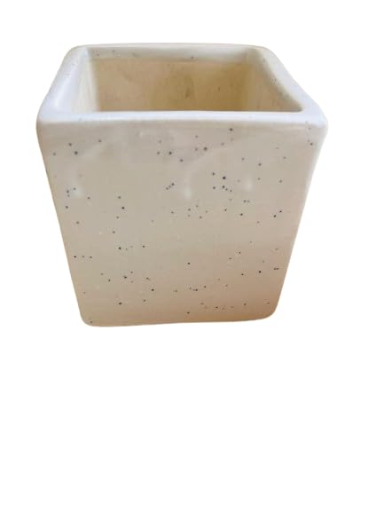 Latest White Colour Mini Ceramic Square Shape Pots II Table Top Planter ...
