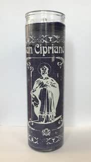 Amazon.com: San Cipriano 7 Day Glass Jar Candle - Purple and Black ...