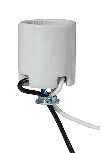 B&P Lamp Medium Base E26 Keyless Unglazed Porcelain Sockets with ...