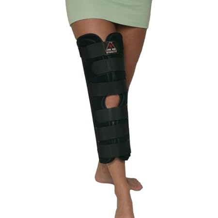 Amazon.com: Tri-Panel Knee Immobilizer Brace, Supportive & Adjustable ...