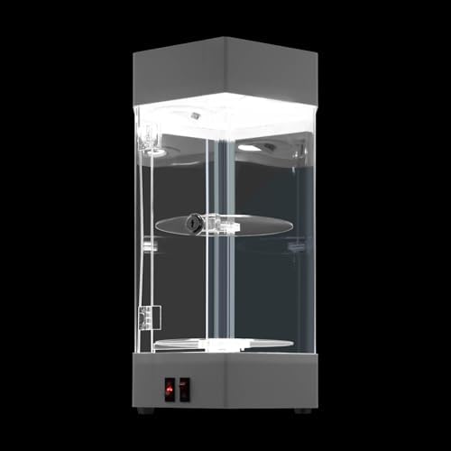 Amazon.com: Electric Rotating Display Case Lockable Acrylic Jewelry ...