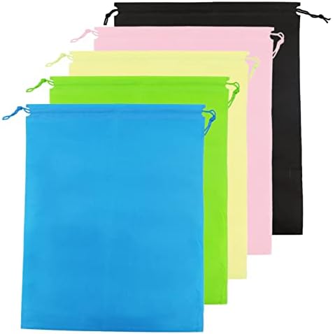SZCXDKJ 5pcs Drawstring Shoe Bags, Portable Cloth Bag Pouch Feely Bag ...