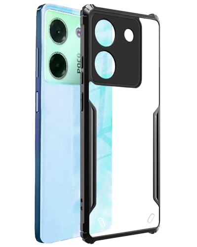 SPAZY CASE Poco M7 Pro 5G Back Cover | Transparent Crystal Clear Hard ...