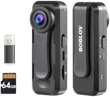 Amazon.com: BOBLOV W1 64GB HD 1080P Body Worn Camera, Wearable Body ...