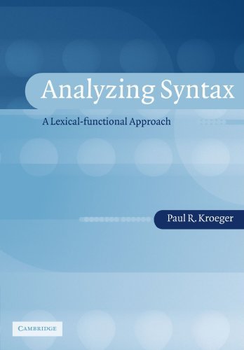 Amazon.co.jp: Analyzing Syntax: A Lexical-Functional Approach ...