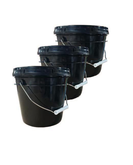 Amazon.com: MKS Plastics 1 Gallon Bucket & Lid -70 Mil All Purpose Pail ...