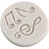 Amazon.com: Sijiangmold Music Note Silicone Mold Instrument Fondant ...