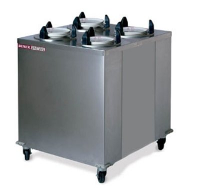 Dinex DXIDPH4E0912 9-1/8" Mobile Enclosed Heated Plate Dispenser W/ 4 ...