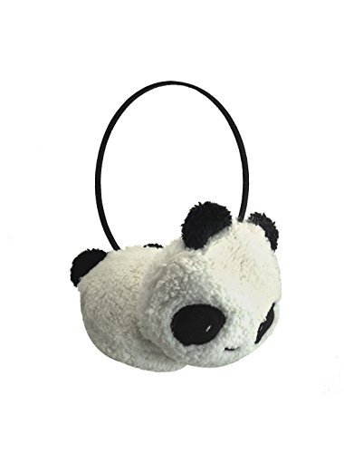 Alcoa PrimeGilrs Black White Small Panda Design Pad Fluffy Ear Warmer ...