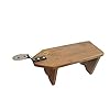 Buy MDT India Real Teak Wood, Iron Coconut Scraper Stool Type ...