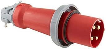 Pin and Sleeve IEC Plug, 3 Pole, 4 Wire, 100 amp, 3 Phase Hubbell ...