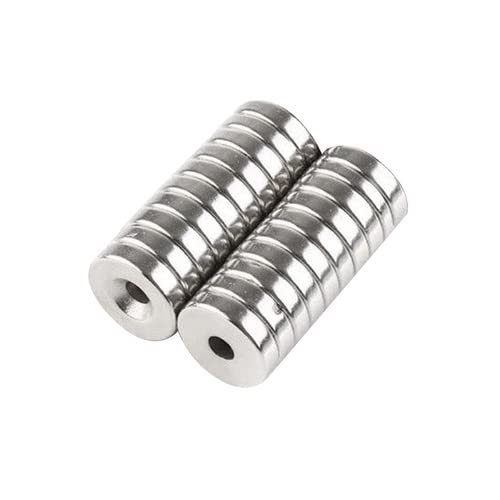 2pcs Strong Neodymium Disc Magnets with Hole, Small Permanent Round ...