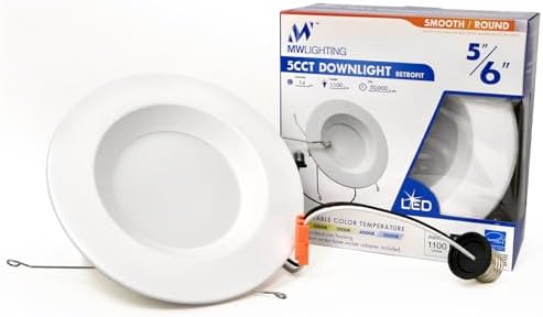 MW 6 Inch 5 Selectable Color Temperature LED Downlight Retrofit with ...