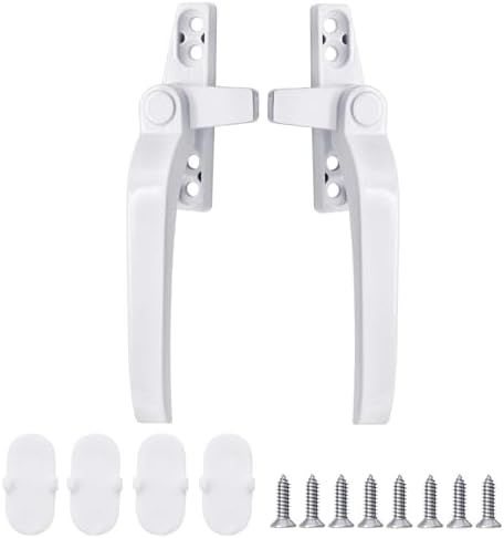 2 pcs Universal Window Handle Replacement Kit with Fixing Screws ...