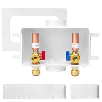 Amazon.com: HeSun Washing Machine (Laundry) Outlet Box, 1/2 Inch Push ...