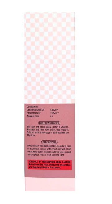 Protar K - Bottle of 100ml Scalp Solution with Ketoconazole - Price History