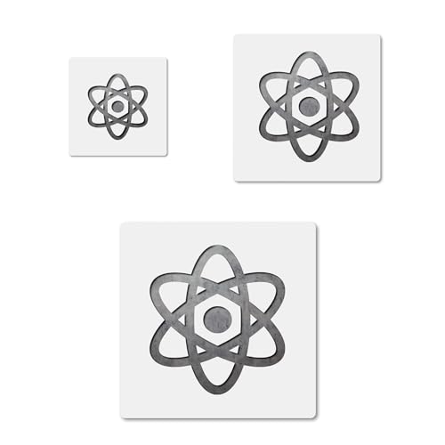 Amazon.com: Atom Science Physics, quality mylar stencil pack in 3 sizes ...