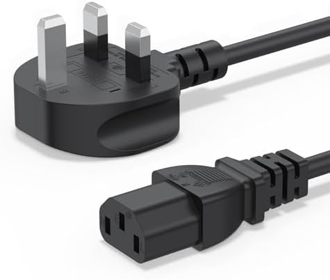 UK Power Cable,Computer & Monitor Power Cable,1.5 Metre 3 pin Mains ...