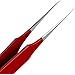 Amazon.com : Tweezees Precision Red Stainless Steel Tweezers ...