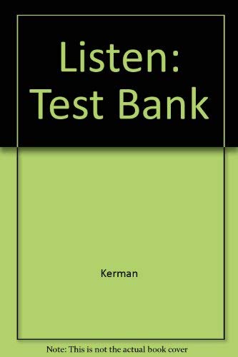 Listen: Test Bank: Kerman: 9781572590632: Amazon.com: Books