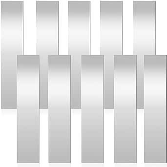 12 Pieces Metal Strips Shim Stock Sheet Shims Gap Filler Trim Strip, 12 ...