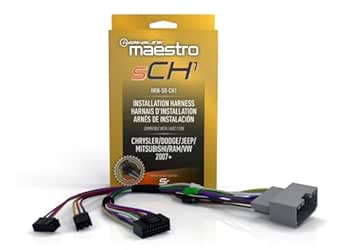 Amazon.com: Idatalink Maestro HRN-SR-CH1 T-Harness for Select Chrysler, Dodge, Jeep, RAM ...