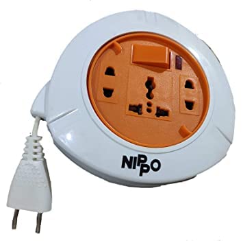 Buy nippo Cord with 3 Pin and 3.5 Meter Long Wire 3 Socket Extension ...
