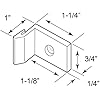 Gordon Glass® Jamb Guide/Bumper for Sliding Shower Doors - Pack of 2 ...