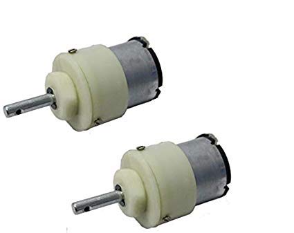 INDIAS HEART DC-Motor-500 12V Dc Gear, Geared Motor 500 RPM - Set of 2 ...