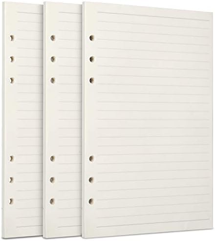 PALUDO 3 Pack A5 Lined Refill Paper, 135 Sheets/270 Pages, Cream, Thick ...