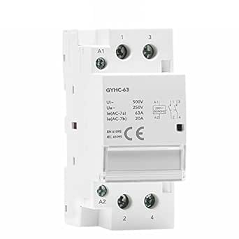 BatwhO 2P 40A 63A 2NO ou 2NC ou 1NO1NC contacteur modulaire Montage sur Rail DIN AC220V 230V ...