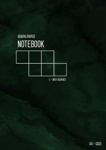 Amazon.com: Graph Paper Notebook A4: 1 Inch Squares, Large Grids ...